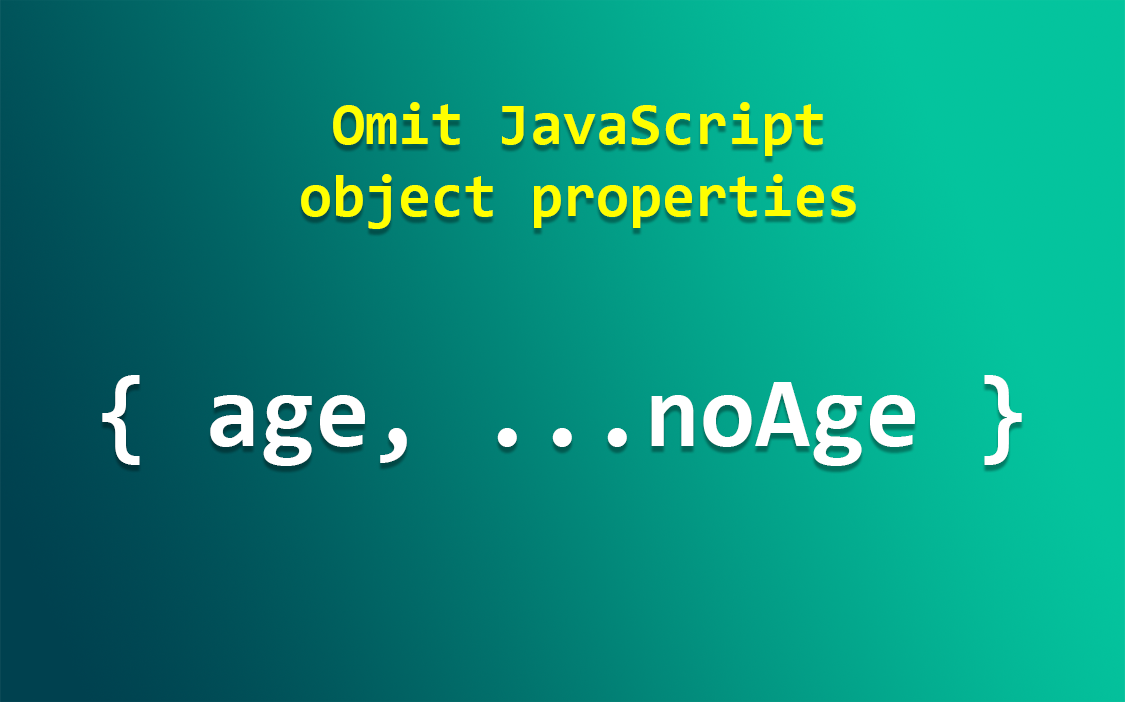 ¿Cómo omitir propiedades en un objeto JavaScript? | by Jorge Cáster ...