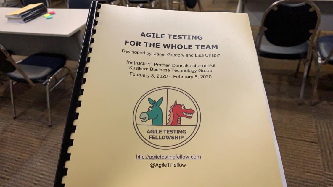 In 3 days of knowledge and experience sharing in Agile Testing for the ...