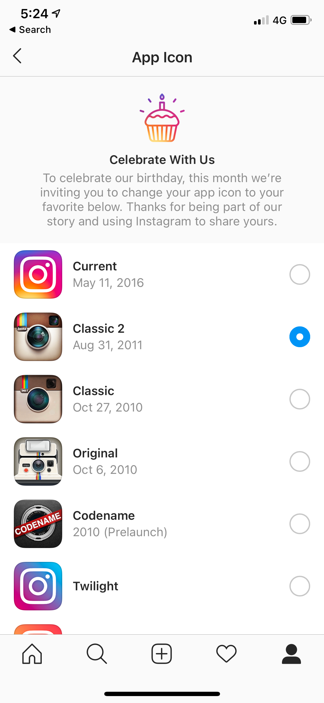 像 IG App 一樣更換 iOS App Icon. 最近 IG App 因為生日推出特別的彩蛋，使用者可以自由更換 App 的… | by 彼得潘的 iOS App Neverland ...