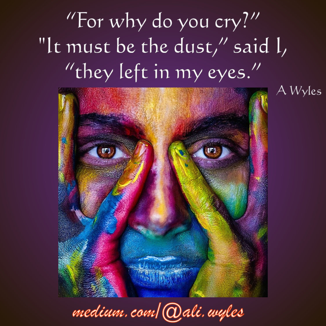 For why do you cry?. Why do you ask? | by Ali Wyles | little love ...