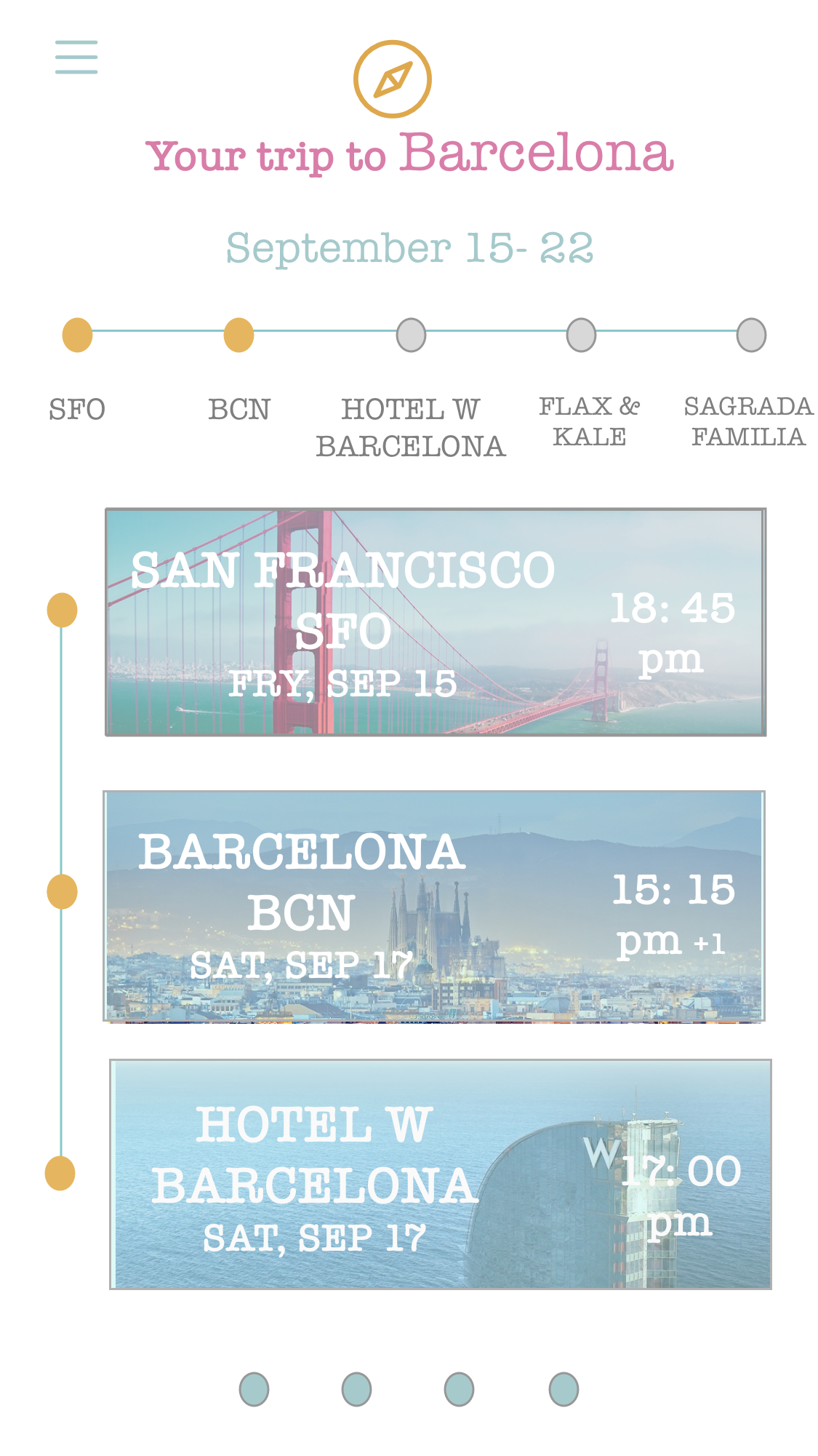 The travel itinerary. Here is my first official designe in… | by Alba ...