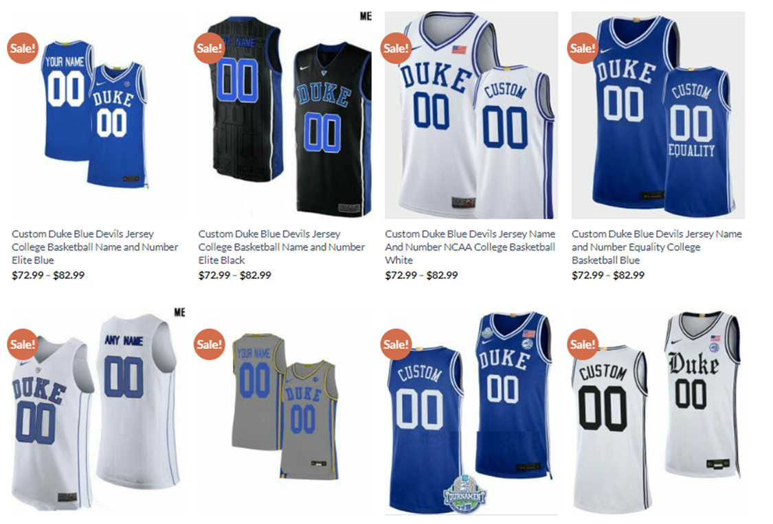 Custom Duke Blue Devils Basketball Jersey: Embody the Blue Devil Spirit ...