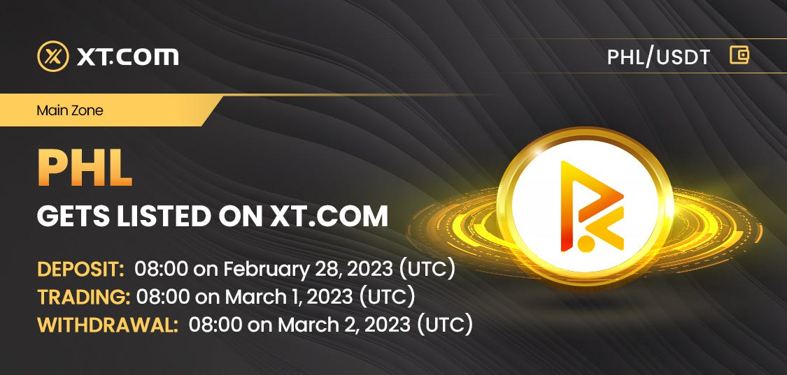 XT.COM Announcement on Launching PHL(Philcoin) | by XT.com | Medium