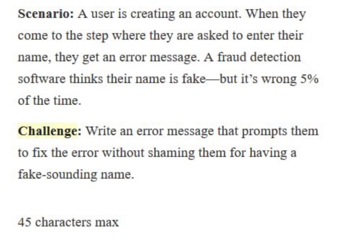 Day 12: UX Writing Challenge. The prompt: | by Zahrah Simpa | Medium