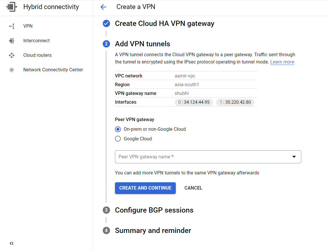 How to Setup HA VPN connections between Google Cloud and AWS… | by Shubhangi Thakur | Medium
