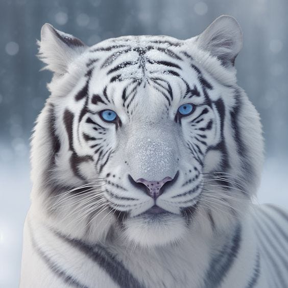White Siberian Tiger Habitat