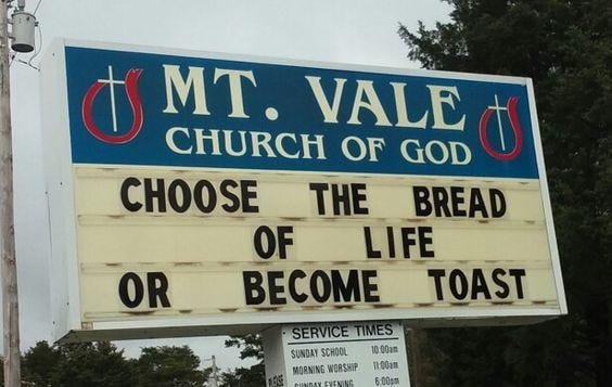 Funny Dirty Church Signs