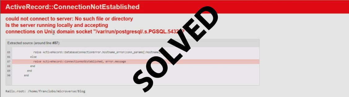 Connecting Postgresql With Rails For The Following Tutorial I Used
