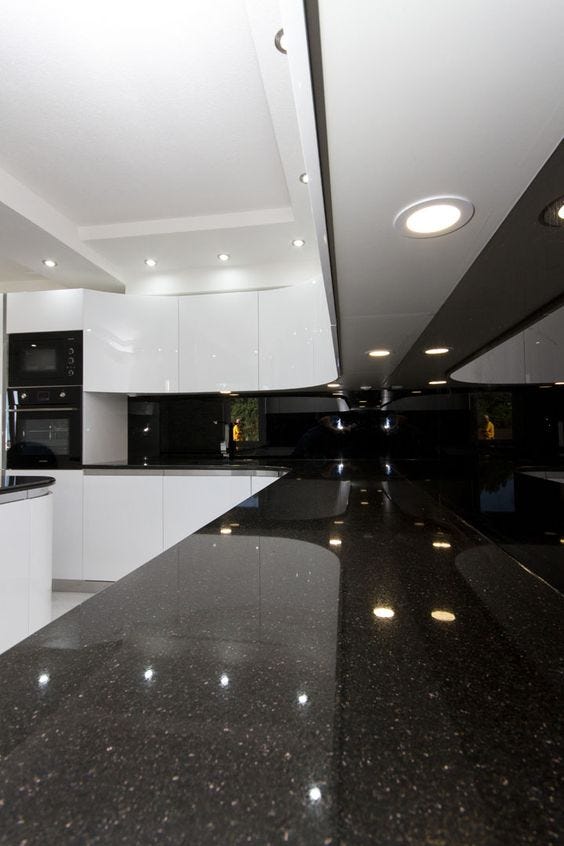Black Galaxy Granite Kitchen