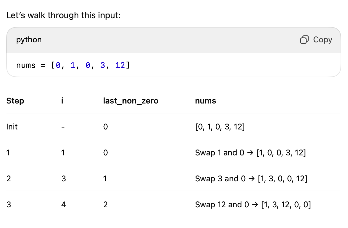 Leetcode #31 : Move Zeros. Imagine you’re cleaning up a… | by Shruti Mandaokar | The Leetcode ...