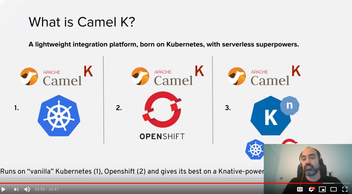 What is Apache Camel K — Awesome 30 minute video | by Claus Ibsen | Medium