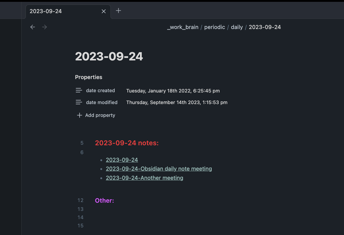 My Obsidian setup for daily- and meeting notes | by Jordi Wippert | Medium