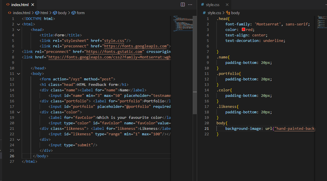 HTML Form Project - Sayanmitra - Medium