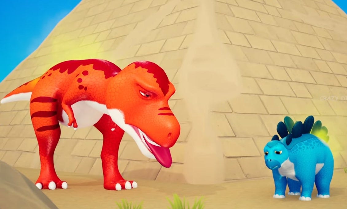 Crazy Dinos Itching & Scratching Fun Adventure | Trex Stego Funny ...