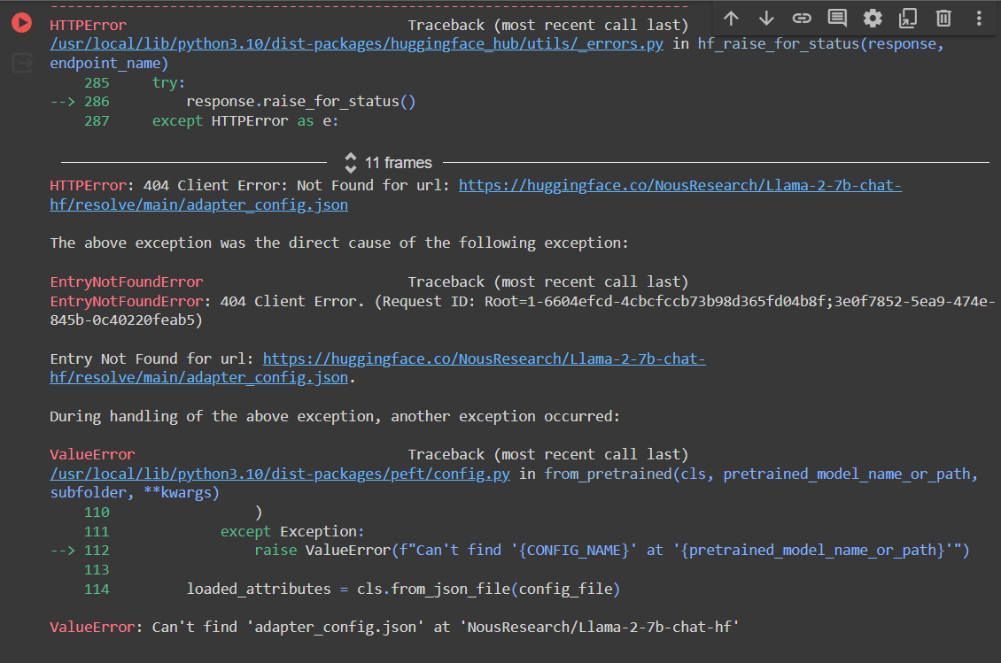 How to fix the “Can’t find ‘adapter_config.json’” error with Hugging Face | by Thimira ...