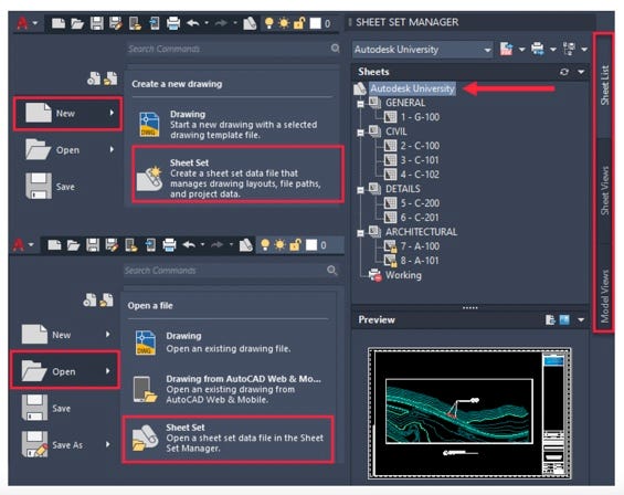Sheet Set Manager Autocad 2022