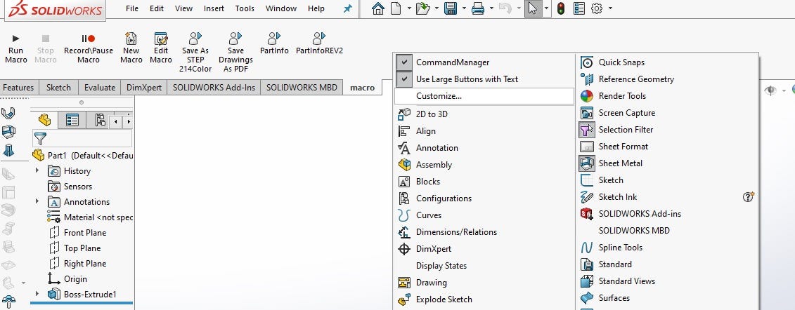 Add Custom property SolidWork - Jacop Calen - Medium