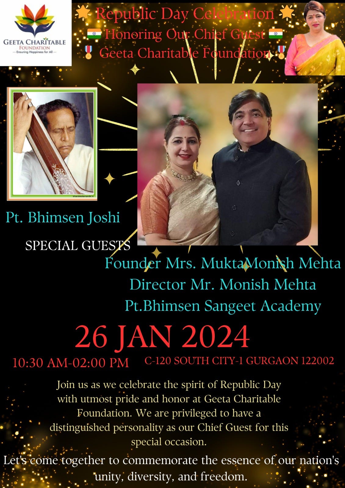 A Symphony of Unity: Republic Day Celebration 2024 at Geeta Charitable Foundation | by HEM ...