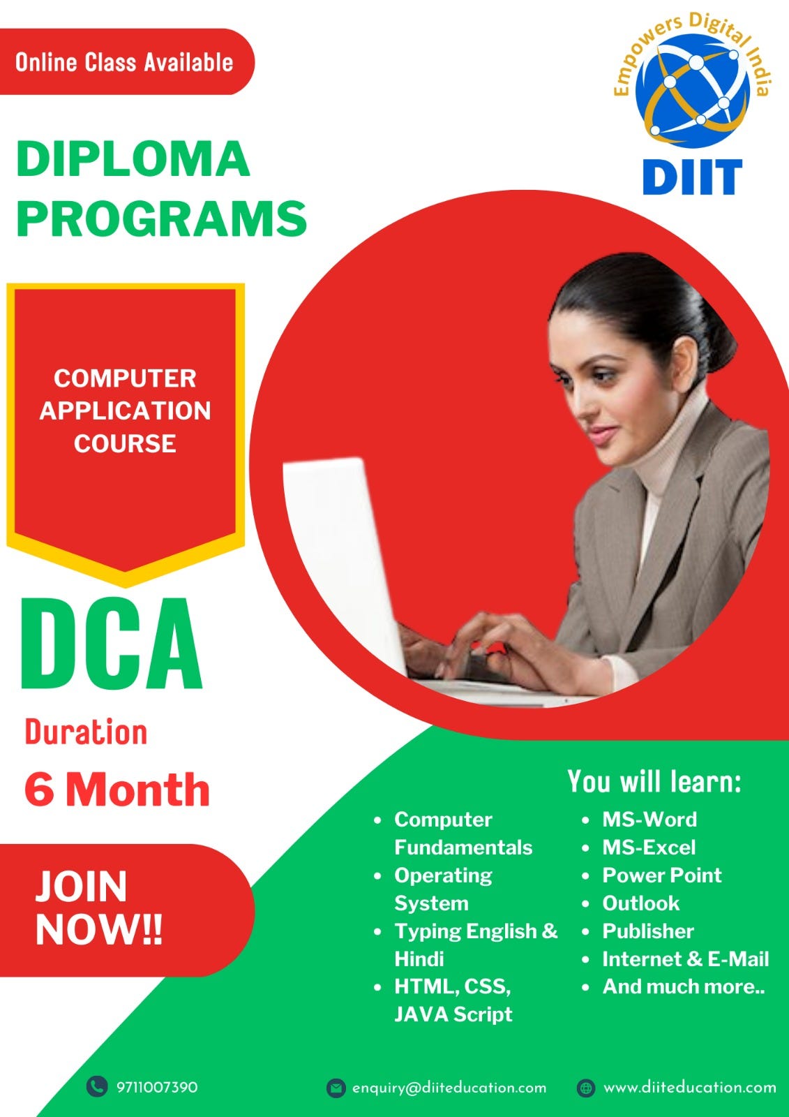 Computer Applications Diploma program - Diiteducation - Medium