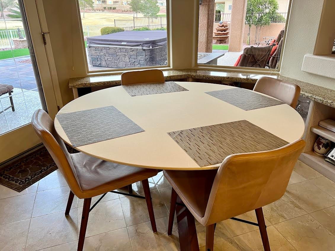Round Poly Premier Table Topper With Elastic - Premier Table Linens ...