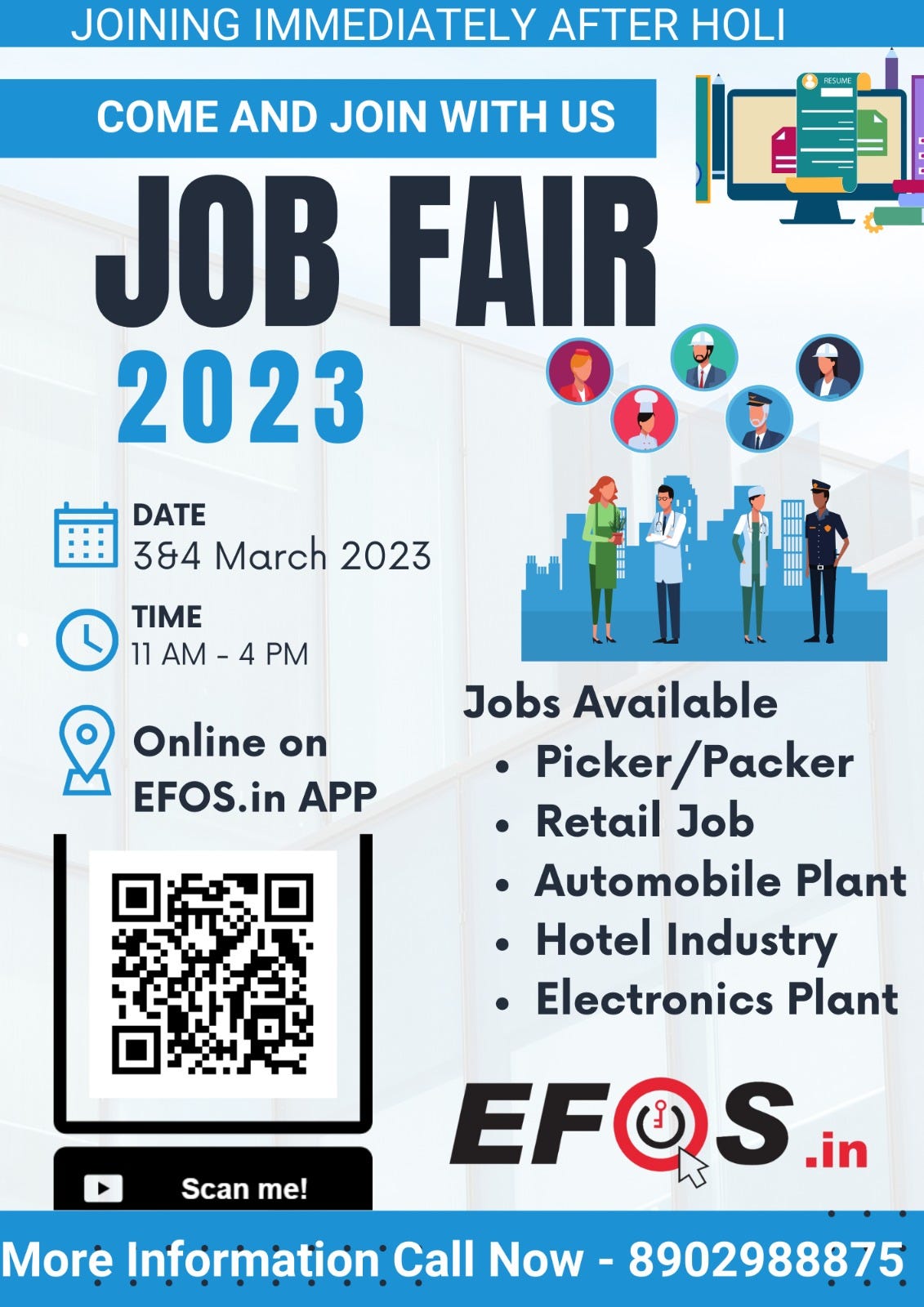 EFOS.in Presents India’s Biggest Online(Virtual) Job Fair for 5000 ...