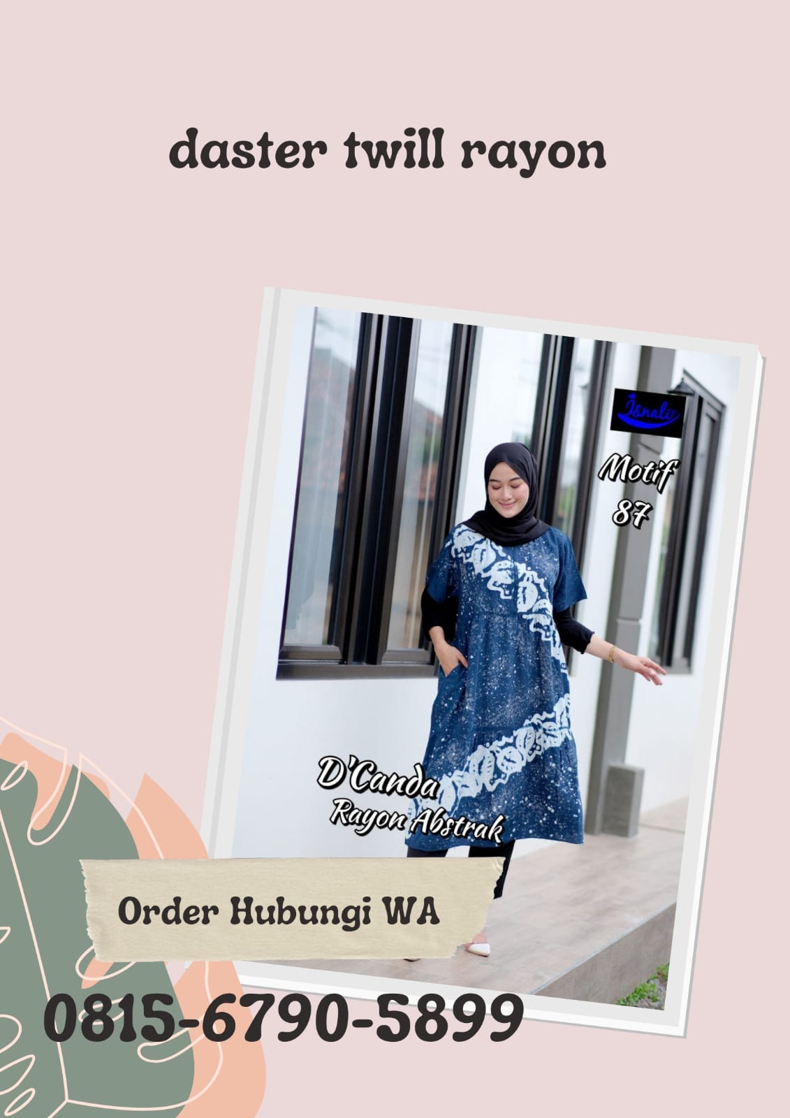 OPEN RESELLER WA. 0815–6790–5899 Pabrik Daster Arab, Daster Bali ...