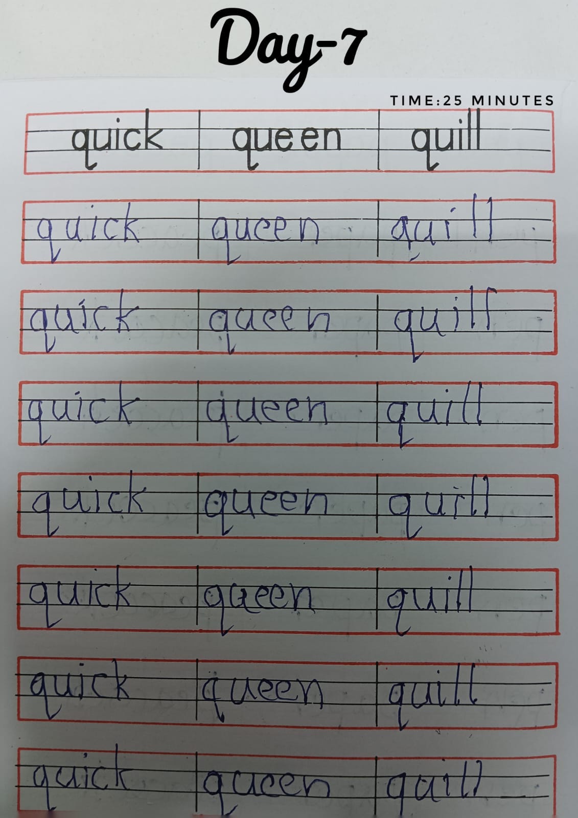 Day 7: Handwriting Progress - LEELA KRISHNA - Medium