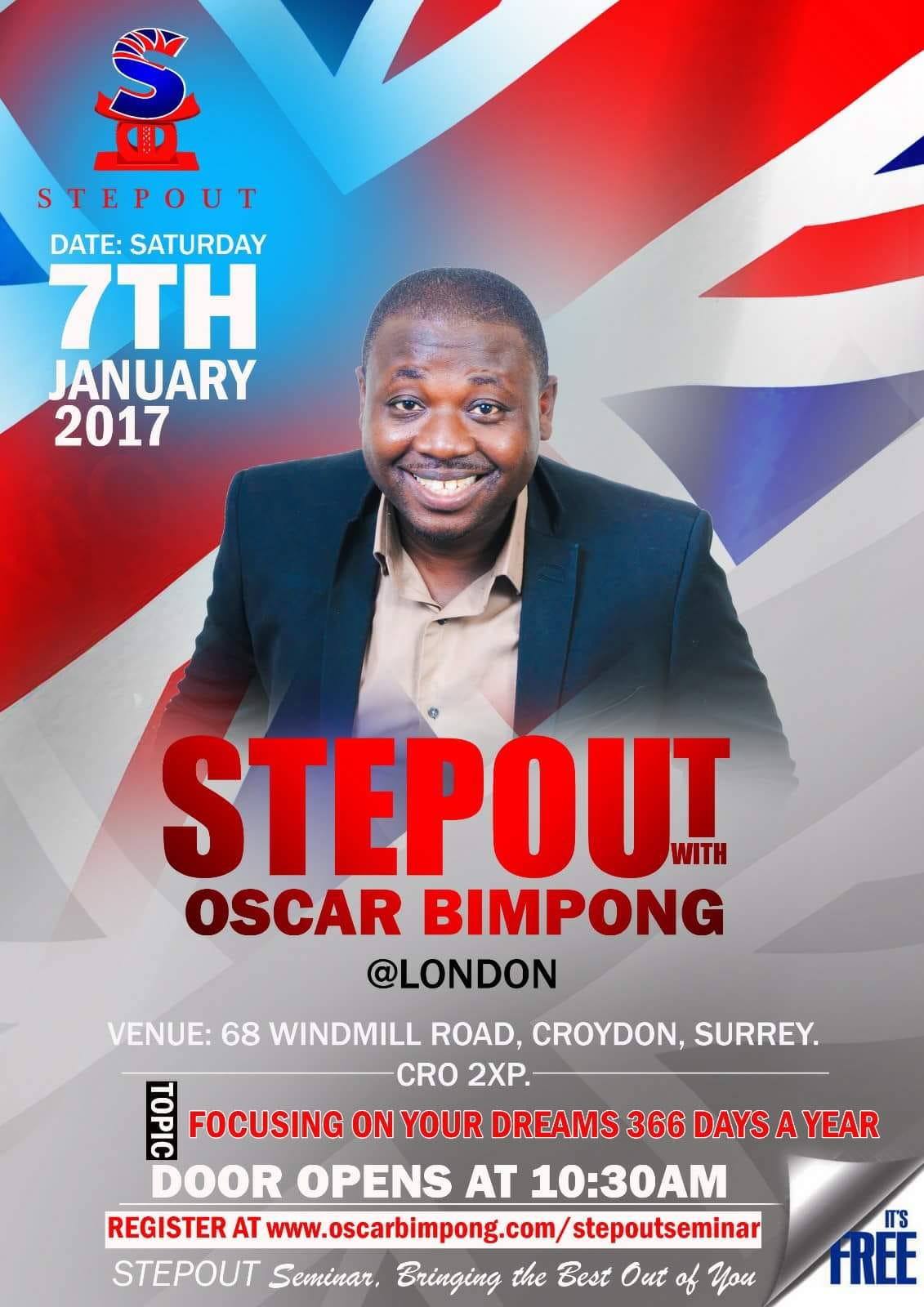 FREE STEPOUT SEMINAR SPECIAL INVITATION | by Oscar Bimpong | Medium