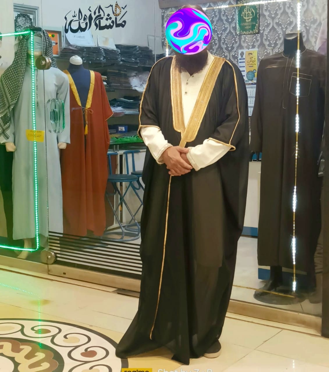 Arabic Dress for Men - Shakir Ilyas Moon - Medium