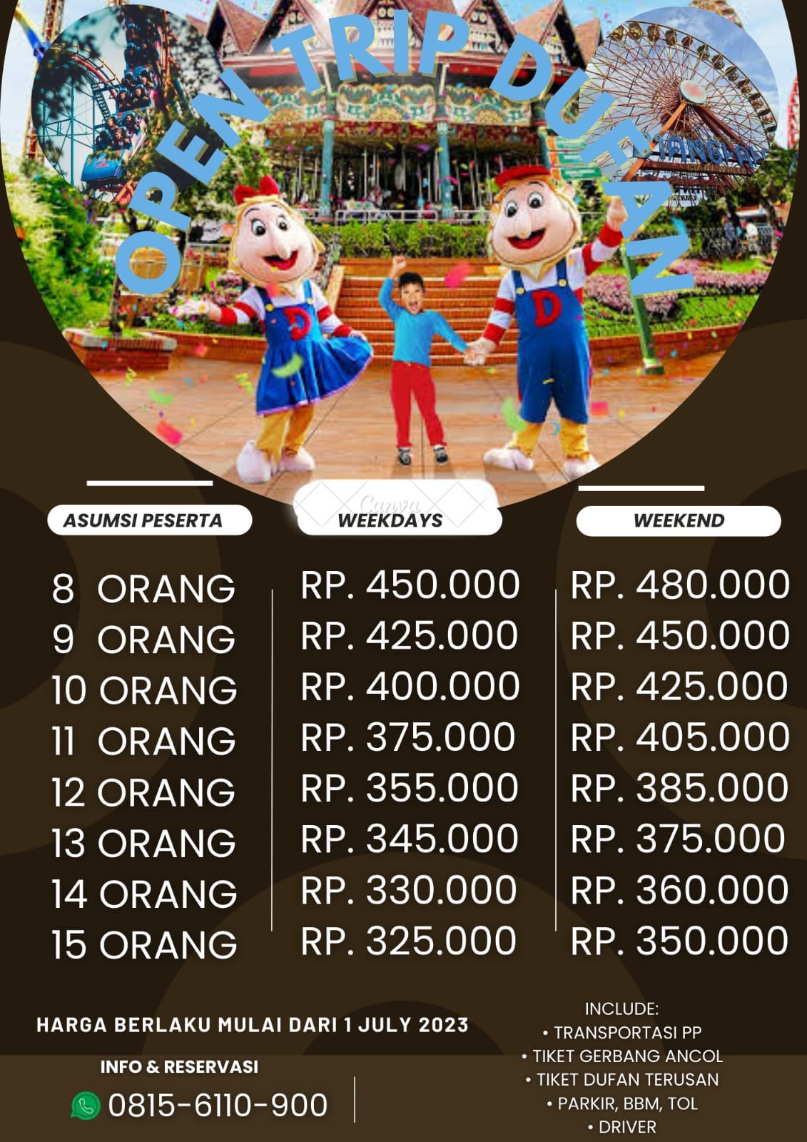 Ingin berlibur ke Dufan tapi takut menghabiskan banyak anggaran? Tenang saja bosku, yuk berlibur ...