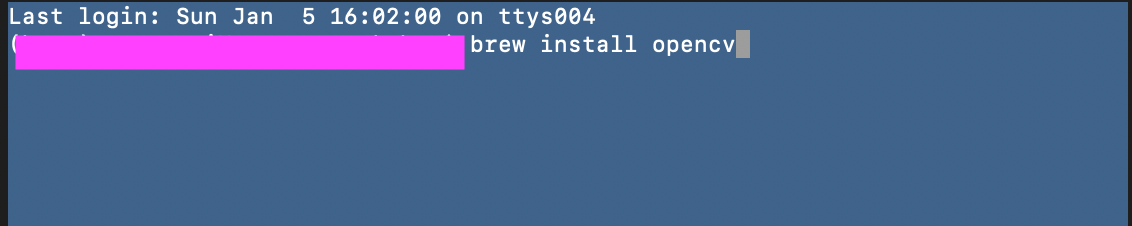 Working With Opencv 420 On Macos Mojave Version 10144 18e226