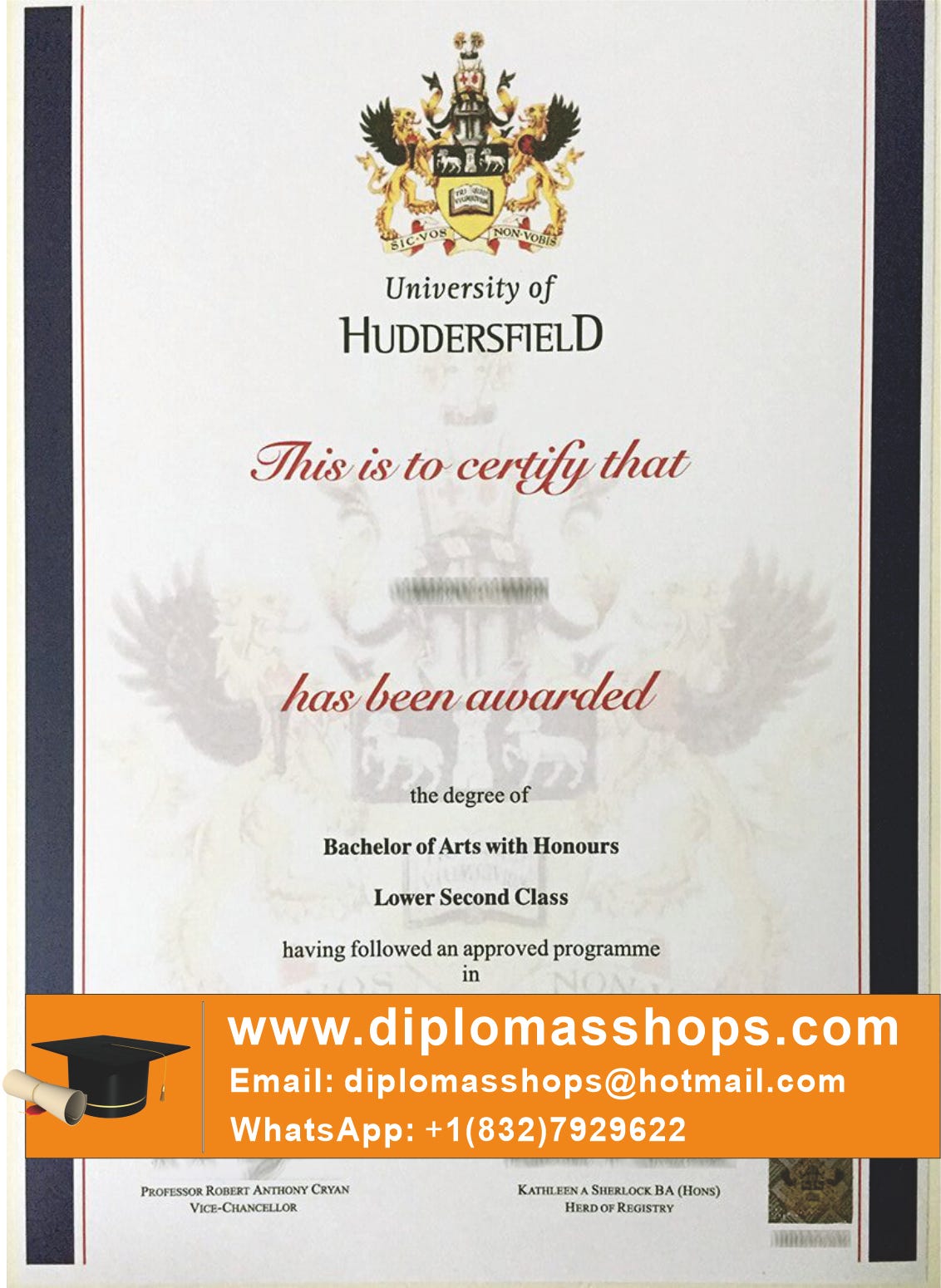 Get University of Huddersfield degree/University of Huddersfield ...