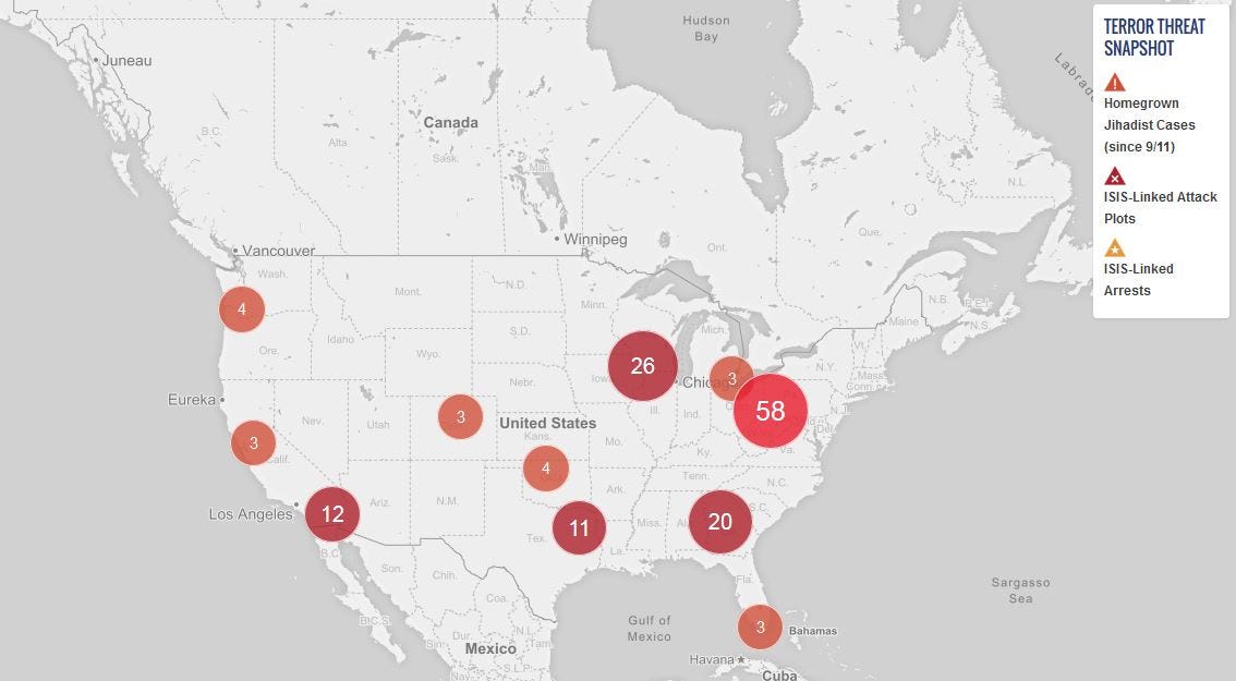 ISIS in all 50 States: Last Terror Threat Snapshot of 2015 | by ...