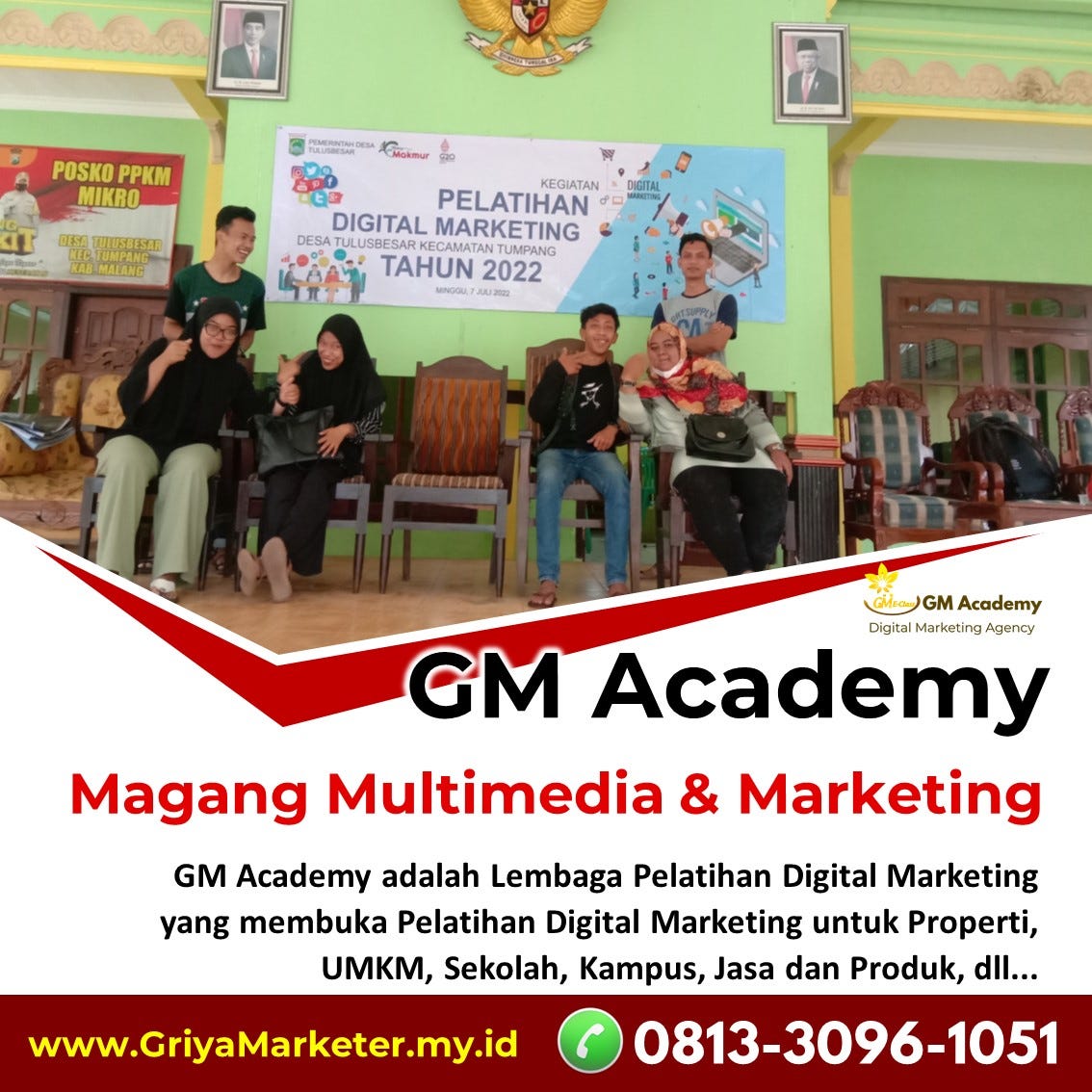 Hub: 0813–3096–1051, Lowongan PKL Mahasiswa Jurusan Bisnis Digital di Malang, GM Academy ...