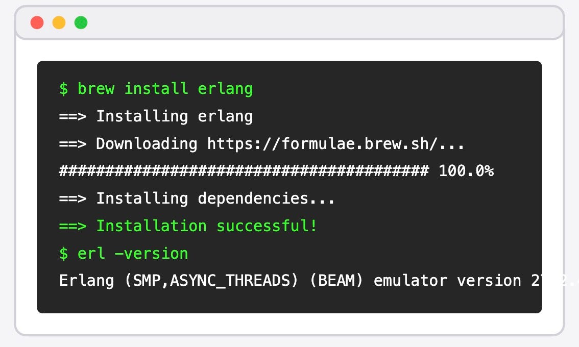 Quick Setup: Installing Erlang on macOS with Homebrew | by Benniu Ji | Medium