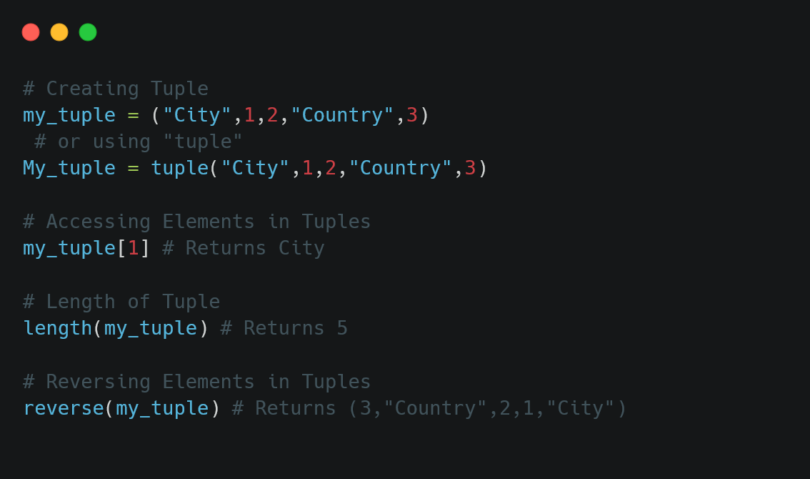 Julia 101. Lesson 04: Tuples | by MUHAMMAD SALMAN KABIR | Towards Dev