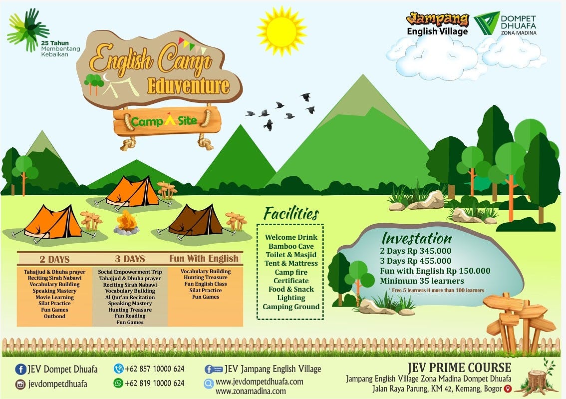 ENGLISH CAMP EDUVENTURE. A program that is created for kids and… | by ...