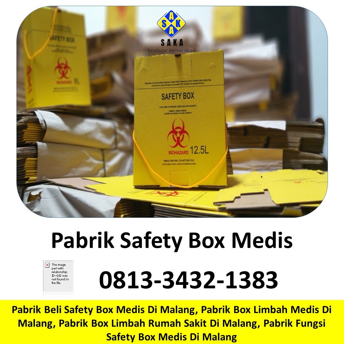 Pabrik Safety Box Limbah Medis Warna Kuning Batam , WA/Call 0813–3432 ...