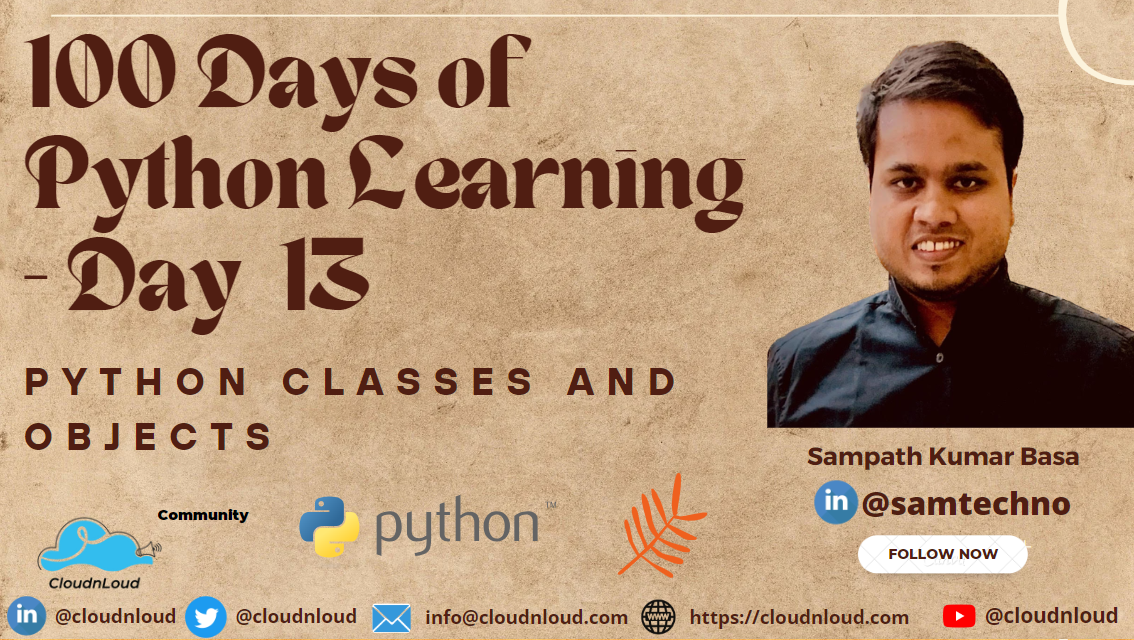 Python Classes and Objects: Unleash the Power of OOP | by Sampathkumarbasa | Cloudnloud Tech ...