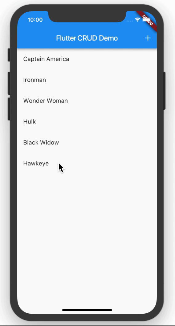 Crud Operations On Listview In Flutter Contact List App 49 Off