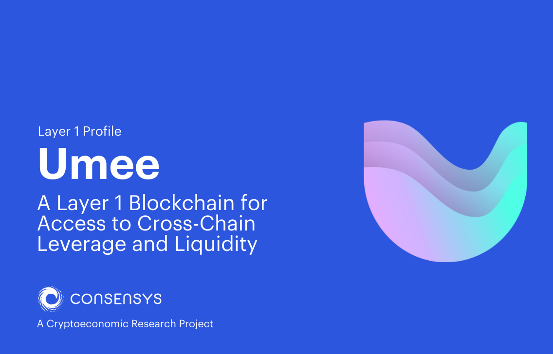 Umee is a first — level blockchain that provides interconnection and ...