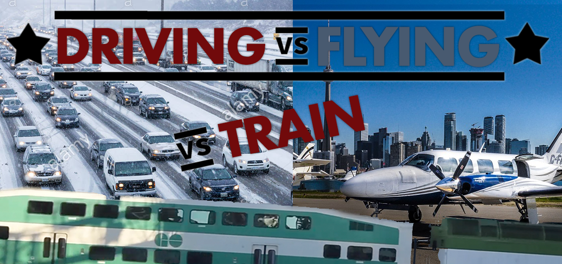 Plane vs. Train vs. Car — A financial analysis of travel from KW to ...
