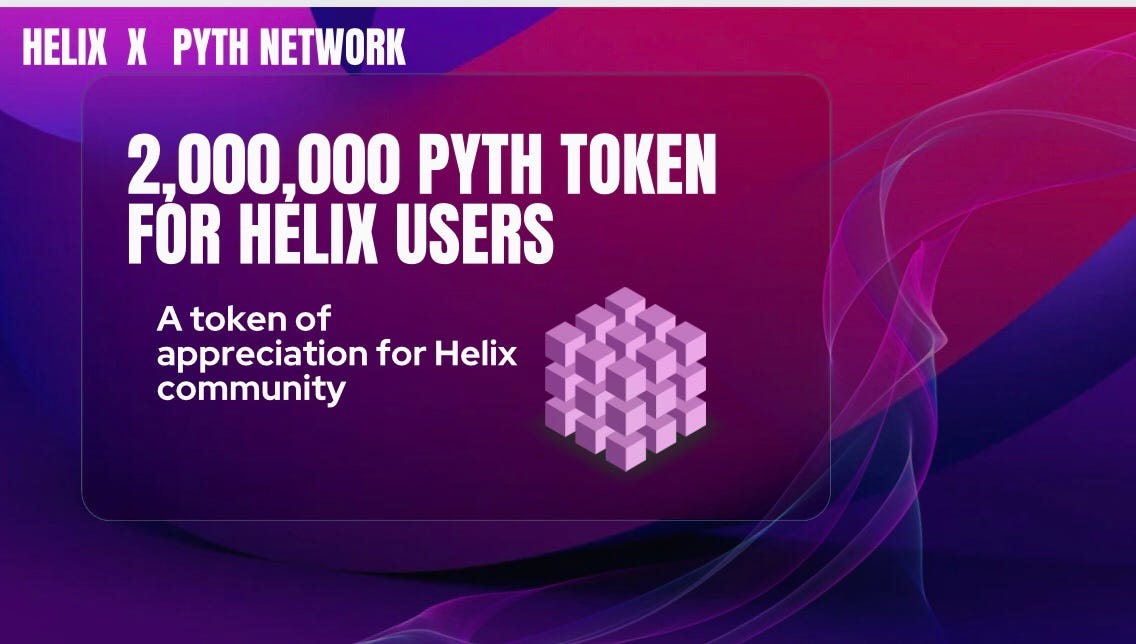 ALL YOU NEED TO KNOW ABOUT HELIX AND THE 2,000,000 $PYTH TOKEN GIVEN TO ...