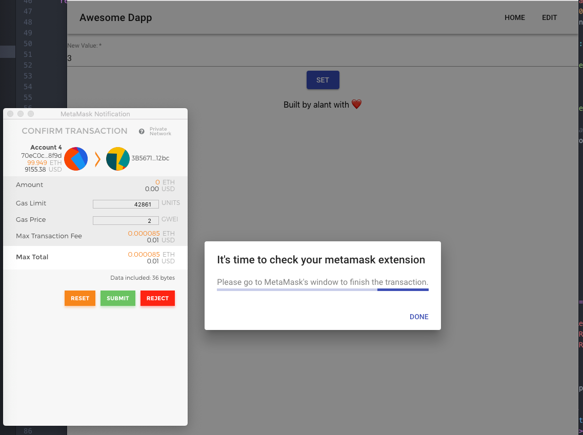 A ETH Dapp boilerplate project using Reactjs and Drizzle | by Hao Tang | Medium
