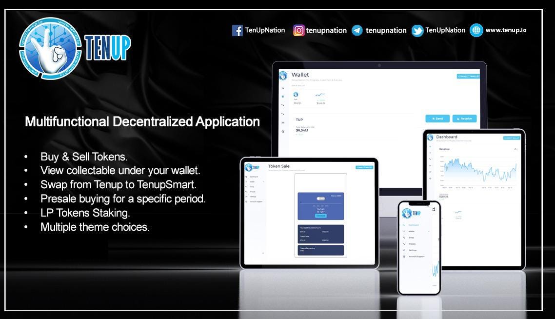 BE PART OF THE FUTURE “TENUP | A DECENTRALIZED PLATFORM FOR WEB3 DAPPS” | by Letst | Medium