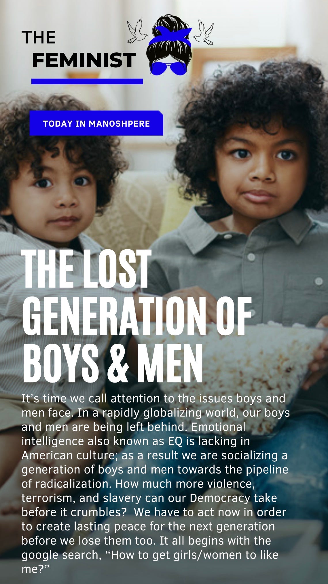 The Lost Generation of Boys & Men: How the Radicalization Marketing ...