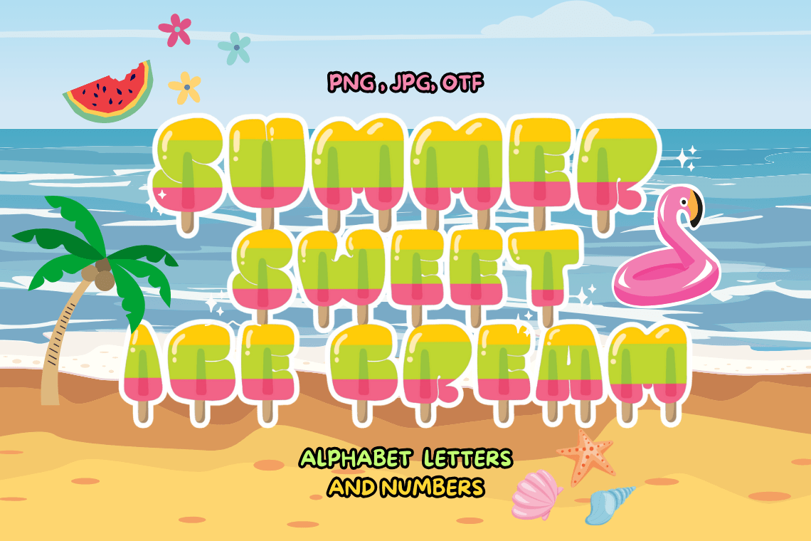Summer Sweet Ice Cream Font | by Chloechronicle | Apr, 2024 | Medium