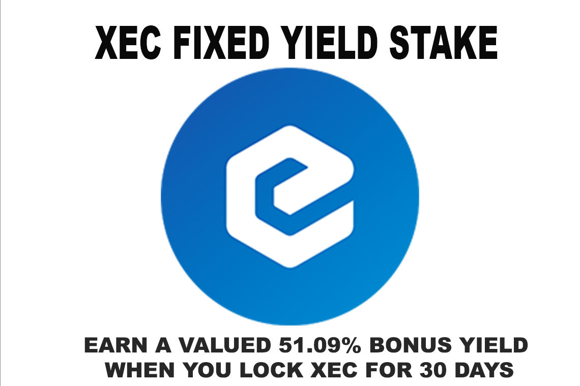 XEC FIXED YIELD STAKE - ECASH - Medium