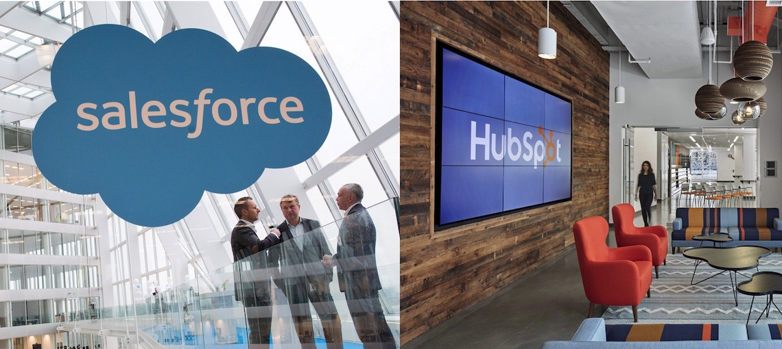 Salesforce vs. HubSpot — Customer Comparison | by StatSocial ...