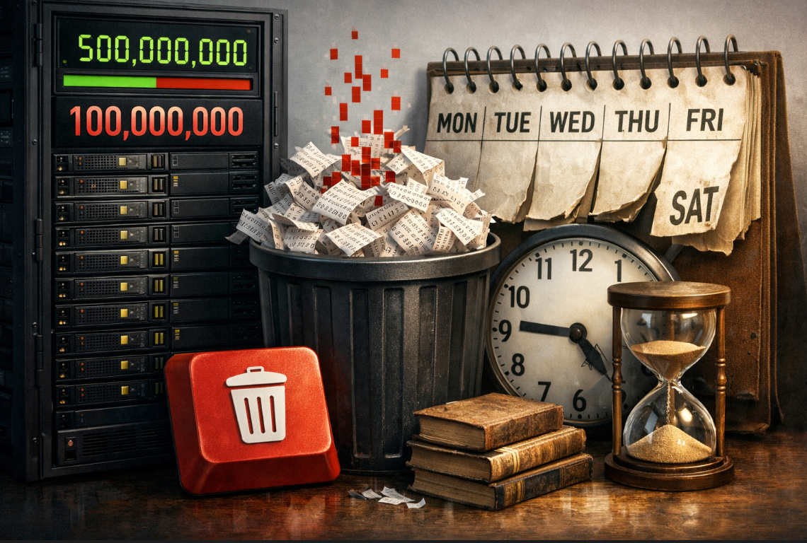 Our Database Had 500 Million Rows. Deleting 100 Million Took 6 Days ...